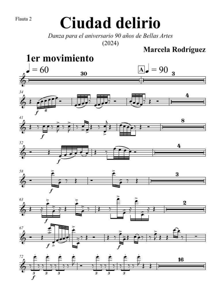 2) Ciudad Delirio - Marcela Rodríguez - FLAUTA 2 | PDF