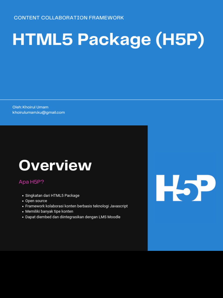 HTML5 Package (H5P) | PDF