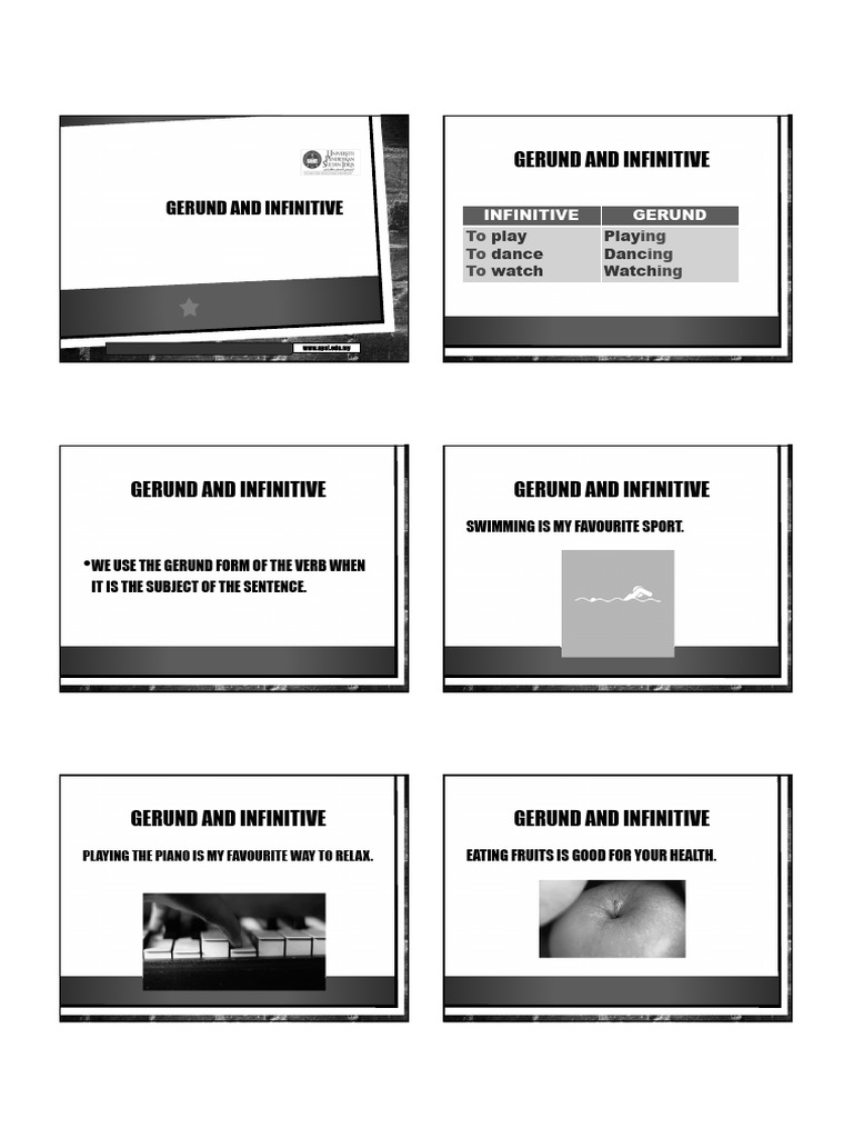 Gerund & Infinitive (Student Notes) | PDF | Verb | Language Mechanics