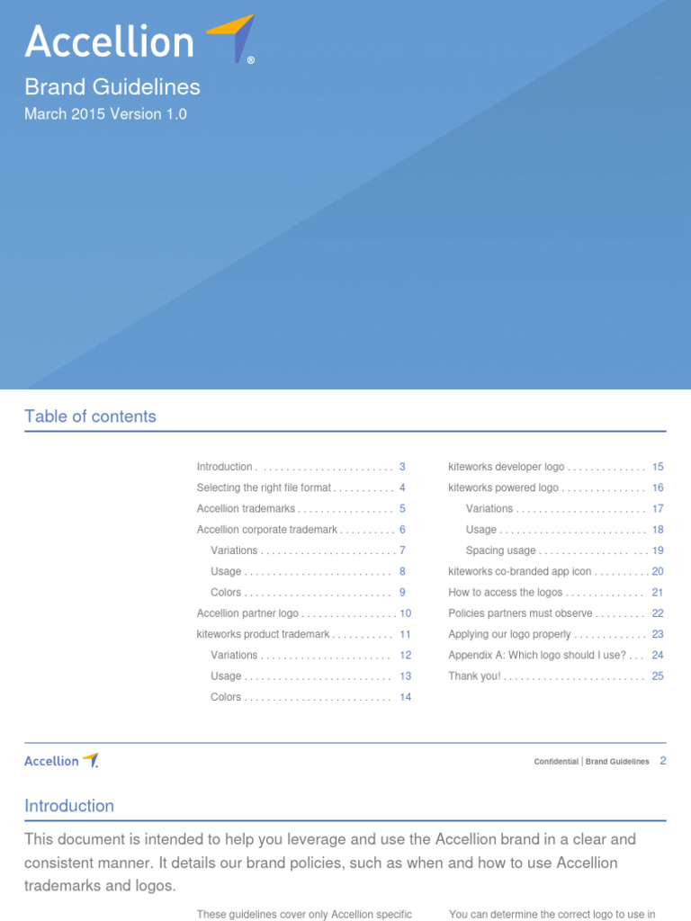 Accellion-Brand Guidelines (25p) | PDF | Logos | Icon (Computing)