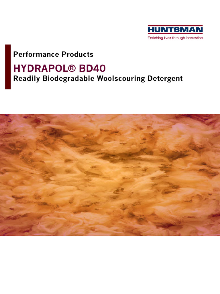 Hydrapol BD40 | PDF | Wool | Detergent