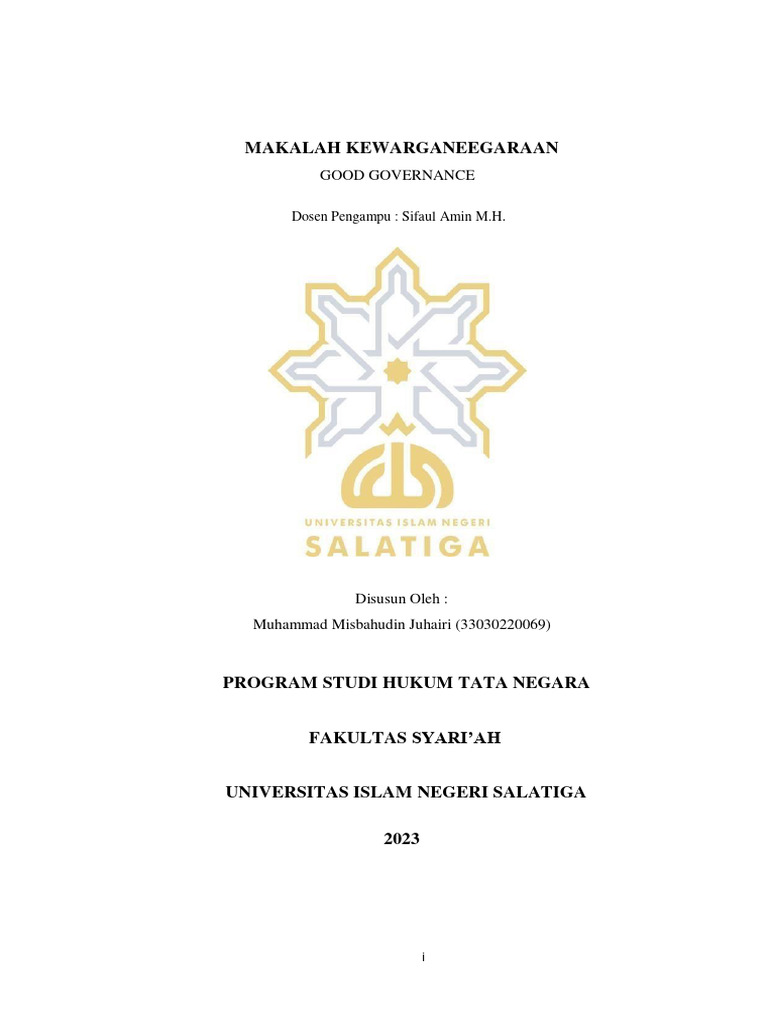 Good Governance Kelompok 7 (Autosaved) - 1 | PDF