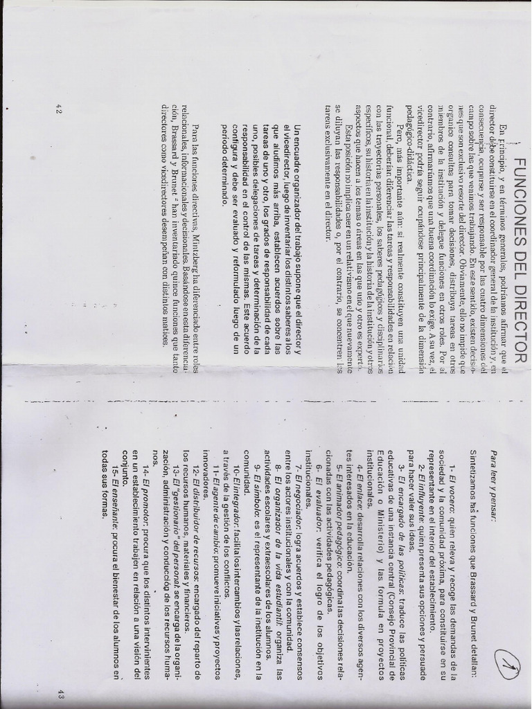 Funciones Del Director | PDF