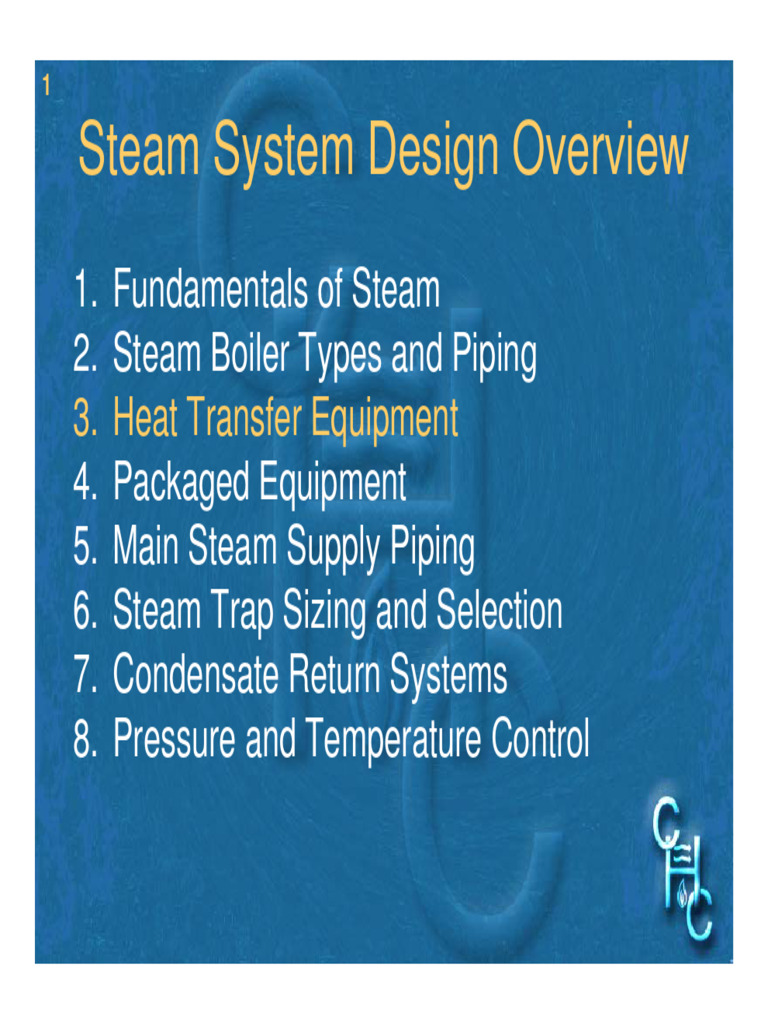 SSD Part 3 - Heat Transfer Equipment (S) | PDF | Steam | Pipe (Fluid ...