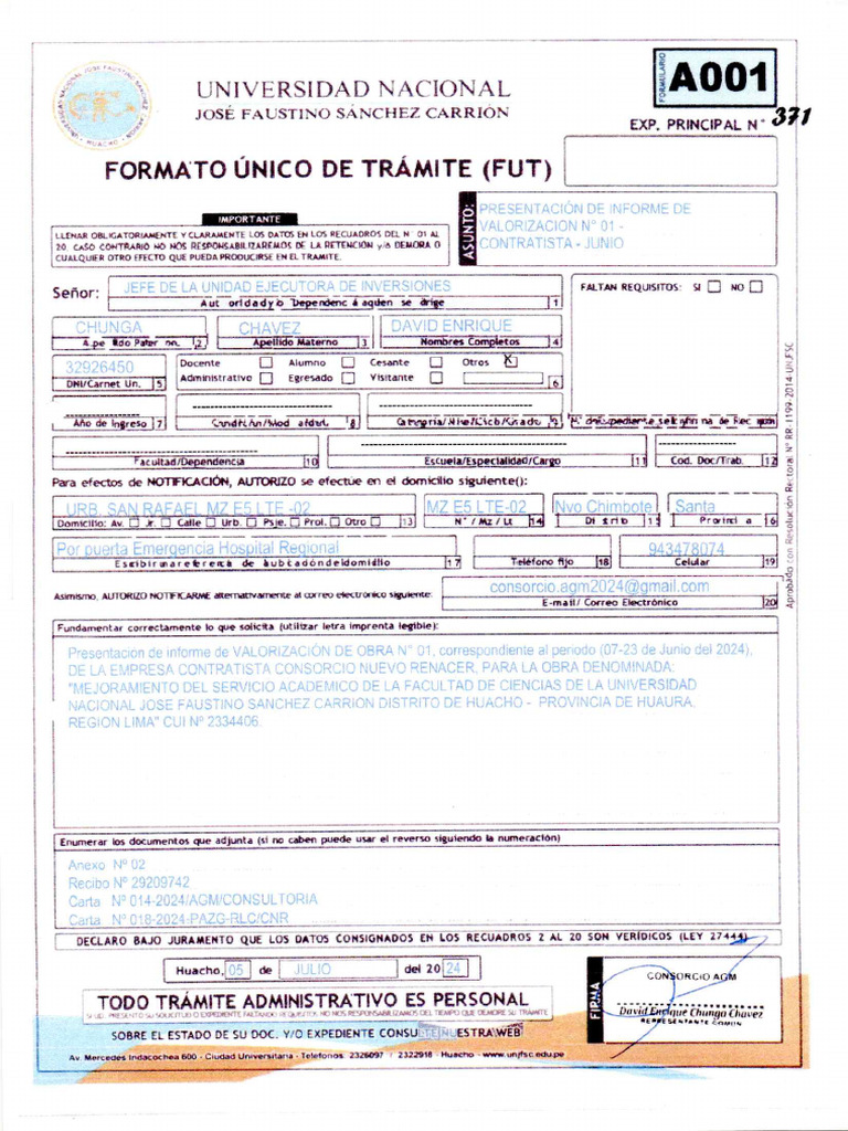 Fut Valorizacion 1 | PDF
