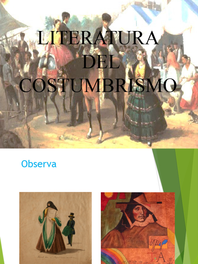 Literatura Del Costumbrismo | PDF