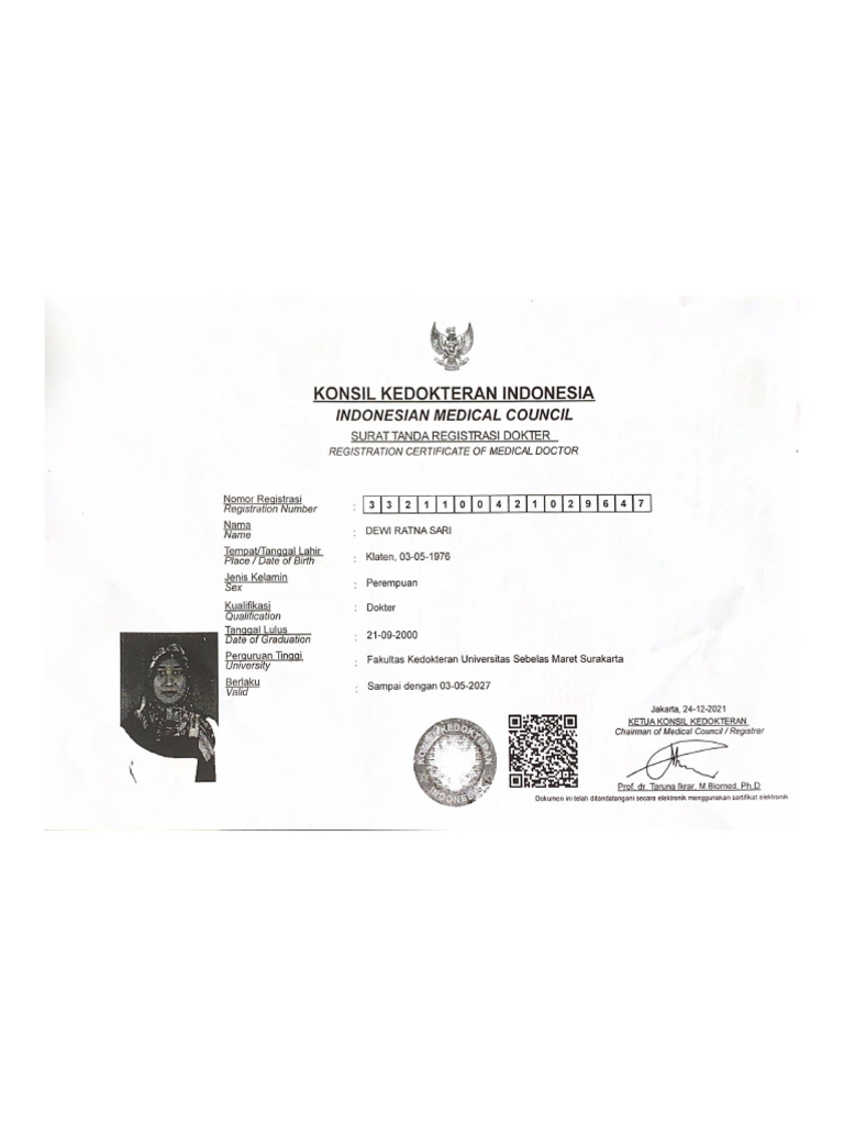 Konsil Kedokteran Indonesia | PDF