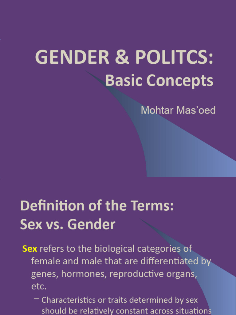 01a-Gender-KonsepDasar REVISED | PDF | Gender | Gender Studies