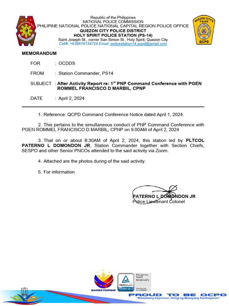 PNP Command Conference | PDF