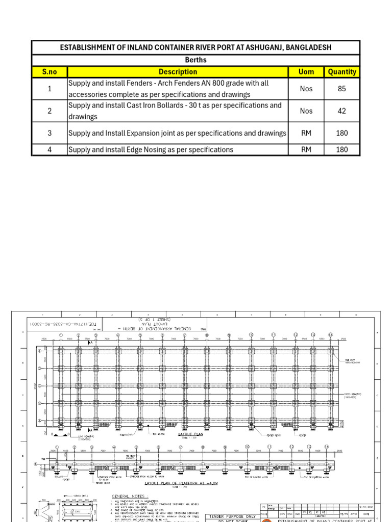 Bangladesh Project-Fender & Bollard Boq & Technical Specifications ...