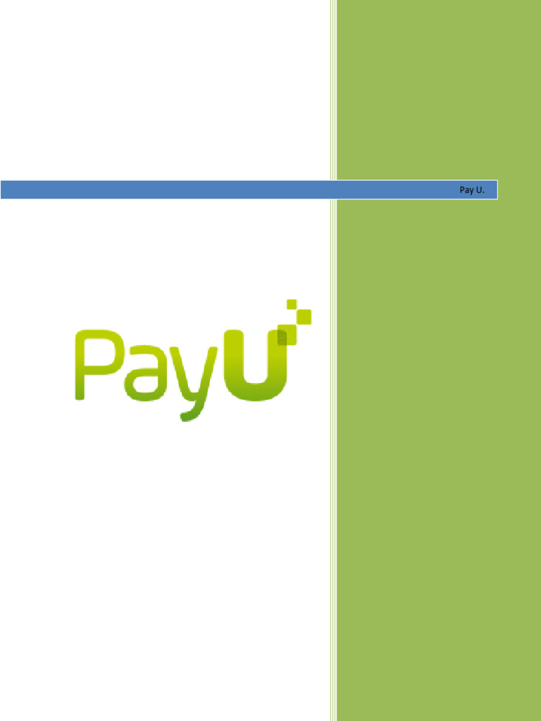 Pay U | PDF | Las compras en línea | Tarjeta de crédito