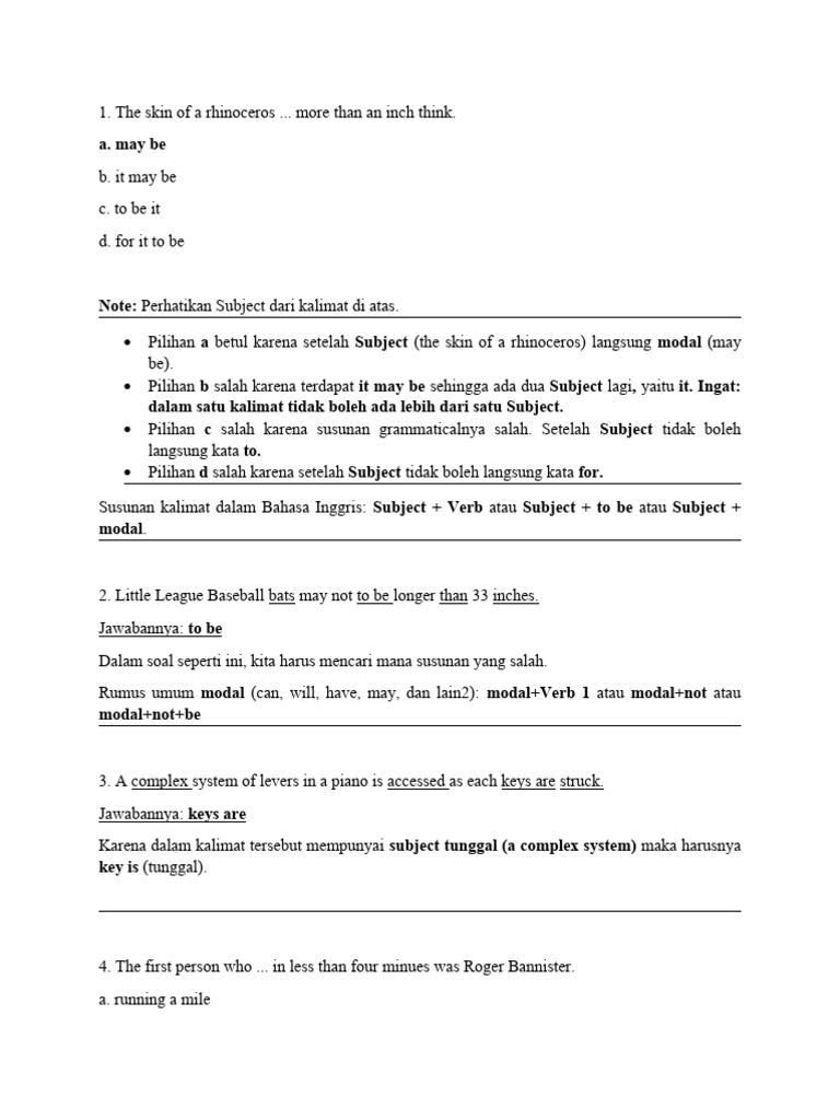 Structure TOEFL Longman 1 | PDF | Verb | Grammatical Tense