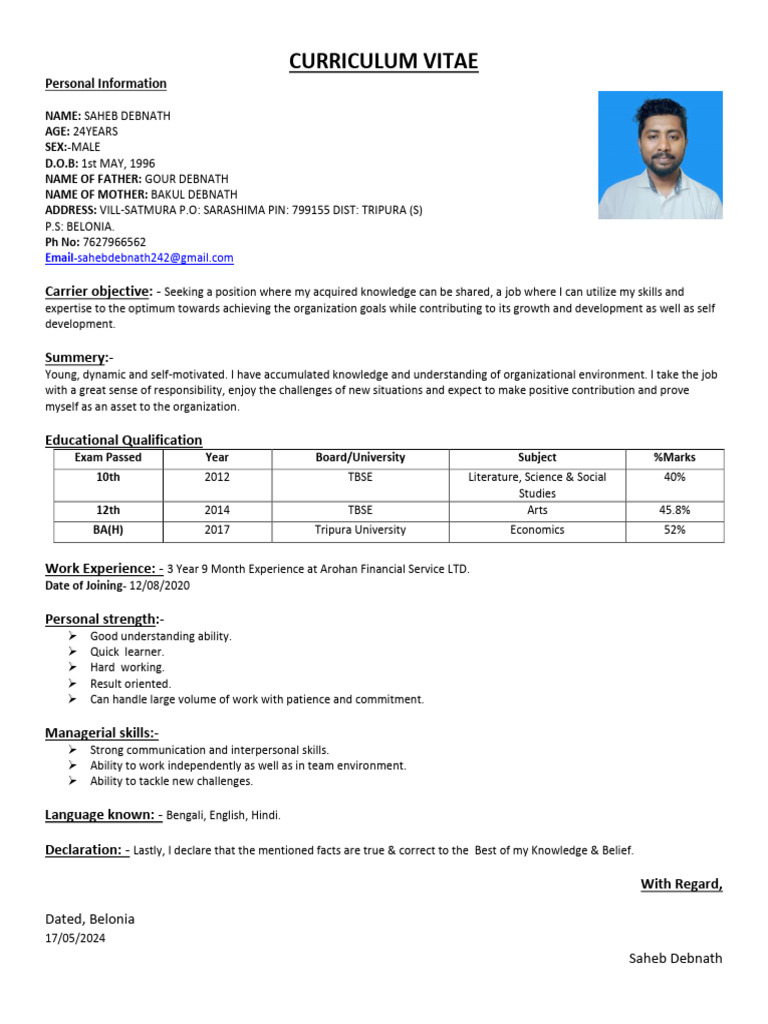 Curriculum Vitae | PDF