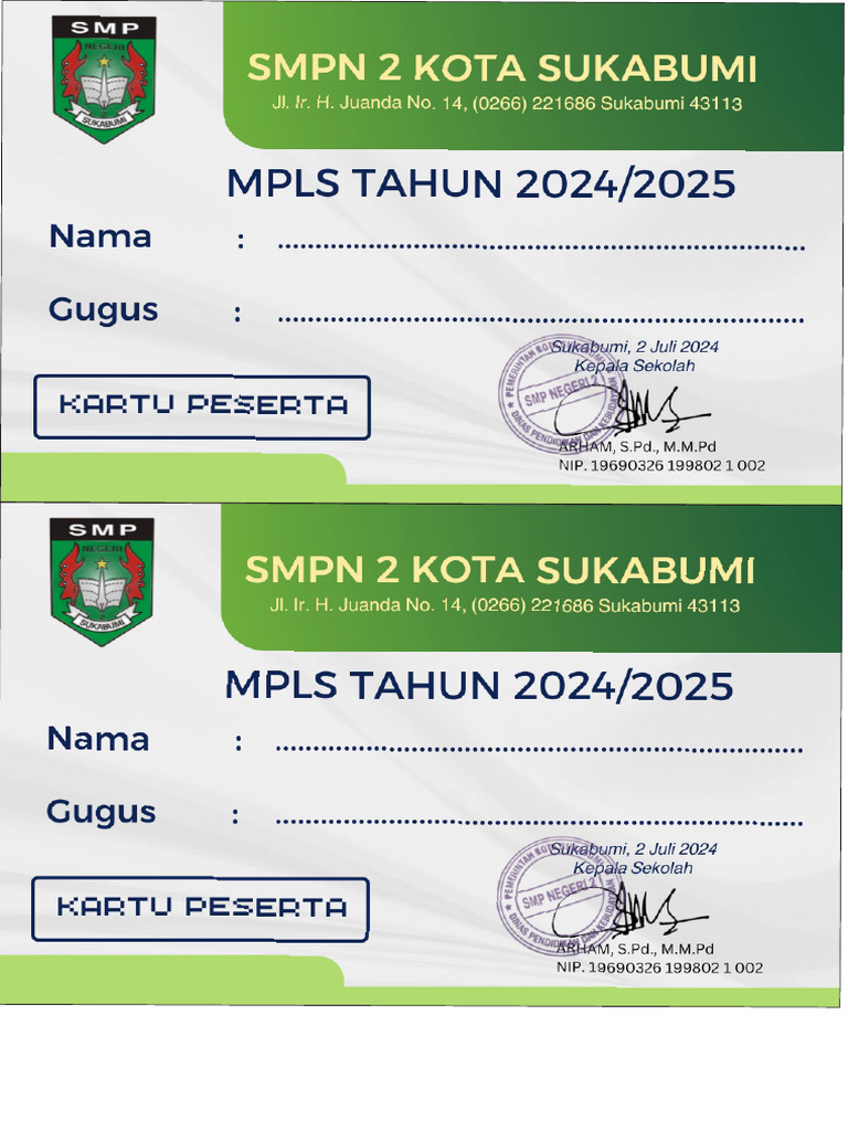 2 Name Tag MPLS A4 | PDF
