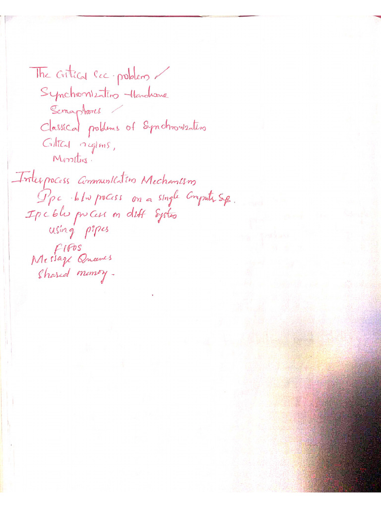 Operating System Unit 3 | PDF