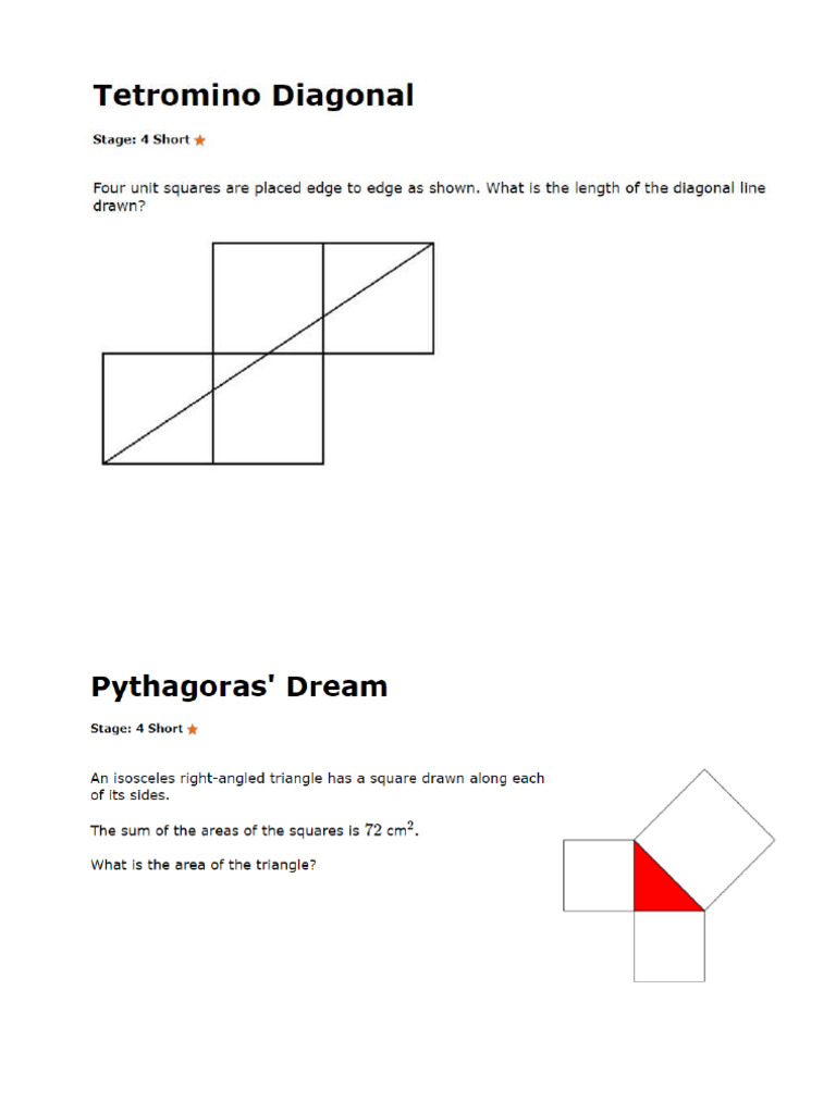 pythag and trig carosel | PDF