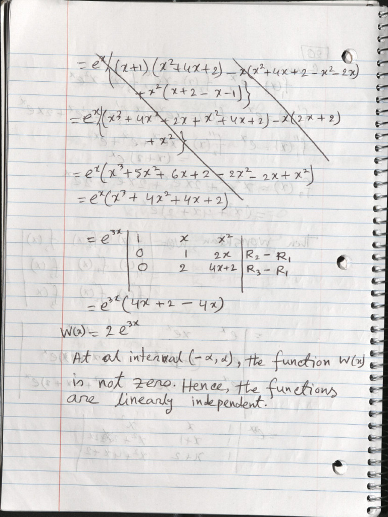 Linear Algebra Homework Scanned | PDF