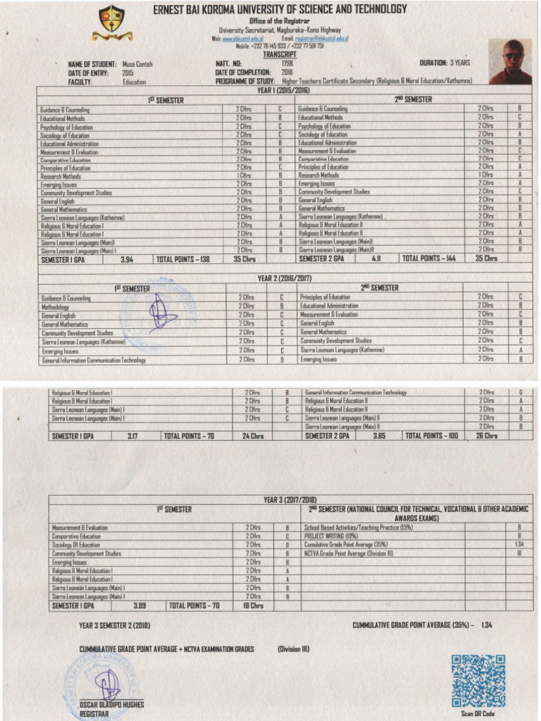 Transcript of Mr. Conteh | PDF