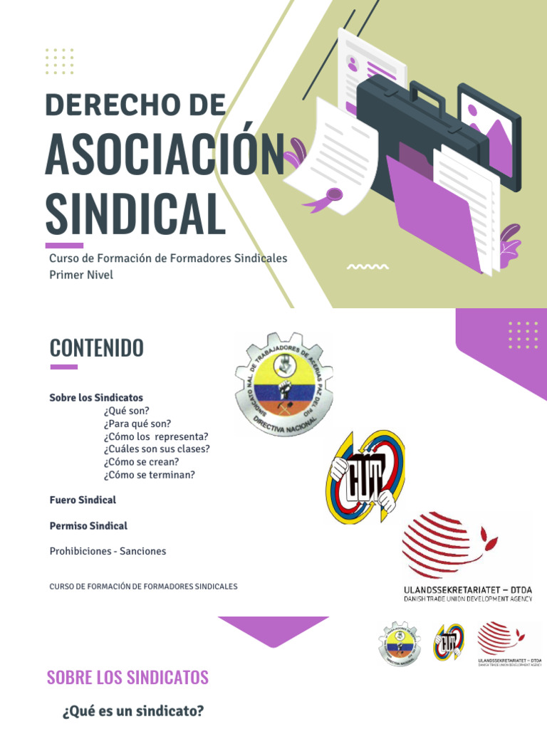 2 Derecho Asociacion Sindical - Presentación 2 | PDF | Sindicato | Derecho laboral