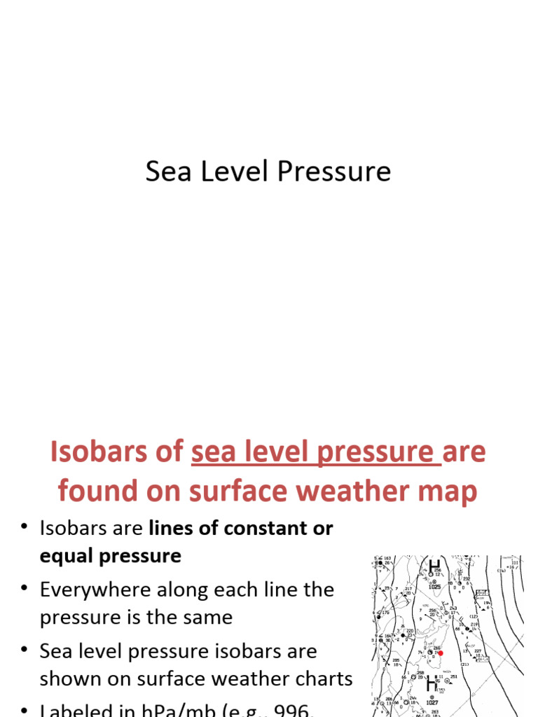 Sea Level Pressure 370 y 2021 | PDF | Atmospheric Pressure | Sea Level