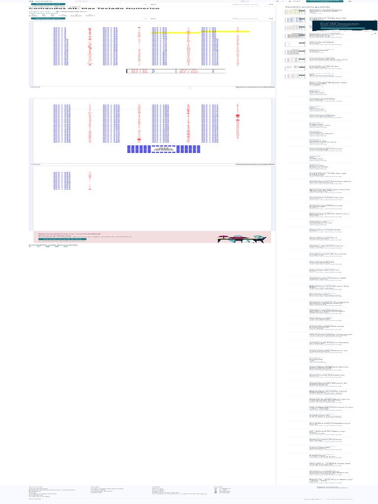 Comandos Alt. Mas Teclado Numerico - PDF | PDF | Texto | Tipografía digital