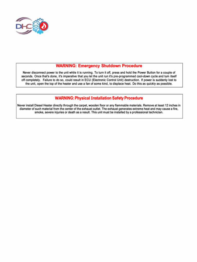 WARNING: Emergency Shutdown Procedure | PDF | Pump | Diesel Engine