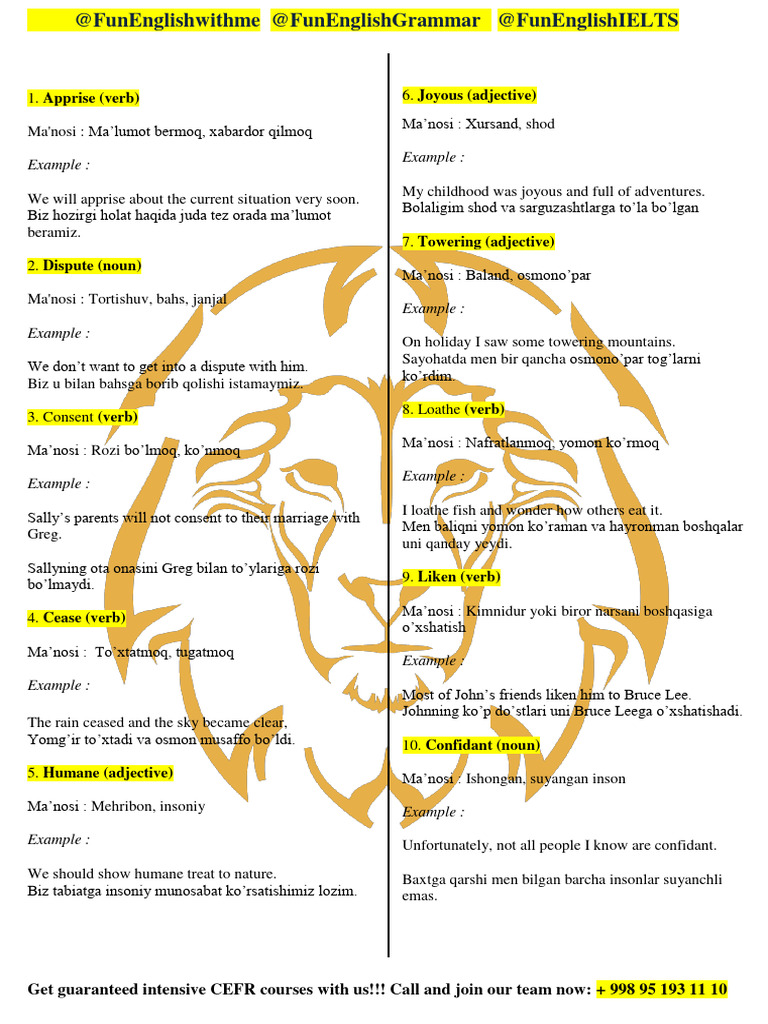 CEFR B2 Vocabulary Exercises | PDF | Grammar | Morphology