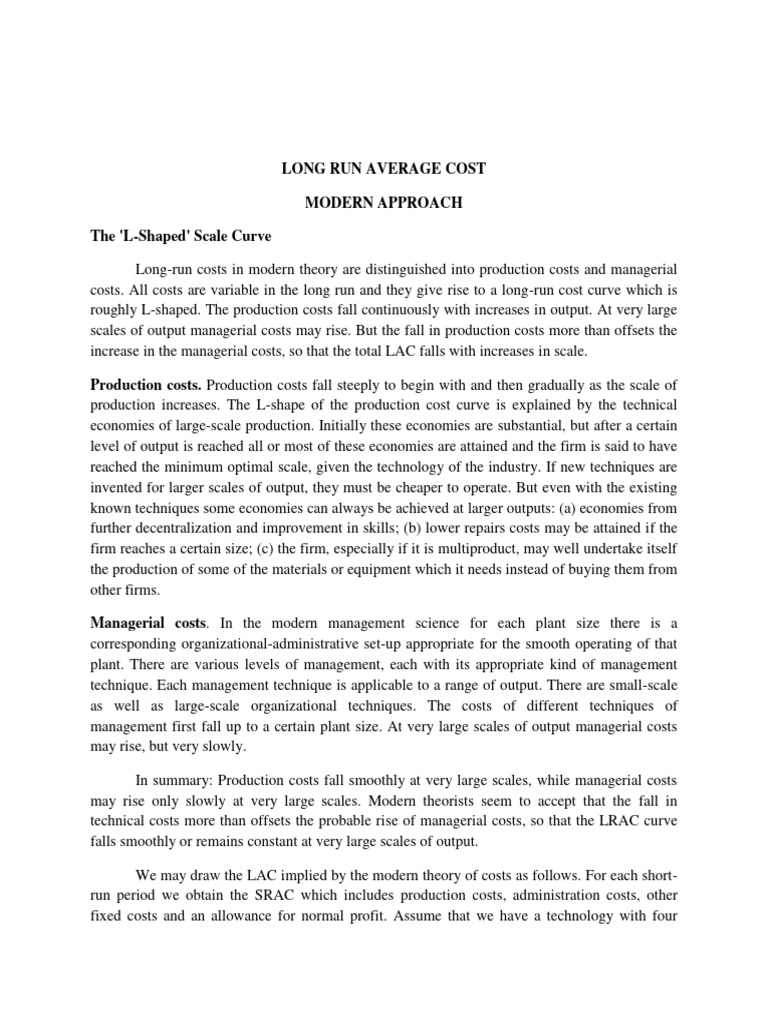 Long Run Costmodern Theory 1 | PDF | Long Run And Short Run | Business ... Long Run Costmodern Theory 1 | PDF | Long Run And Short Run | Business ...
