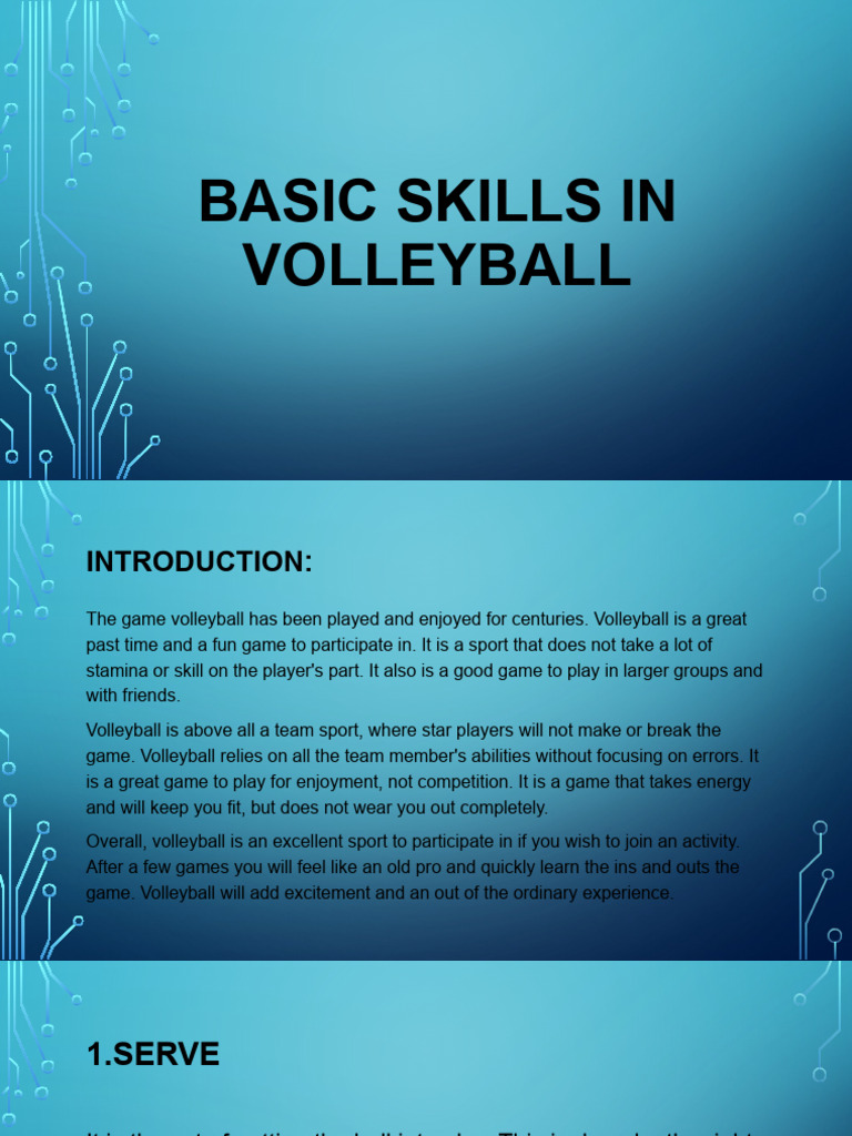 Essential Volleyball Skills and Rules | PDF | Volleyball | Games Of ...