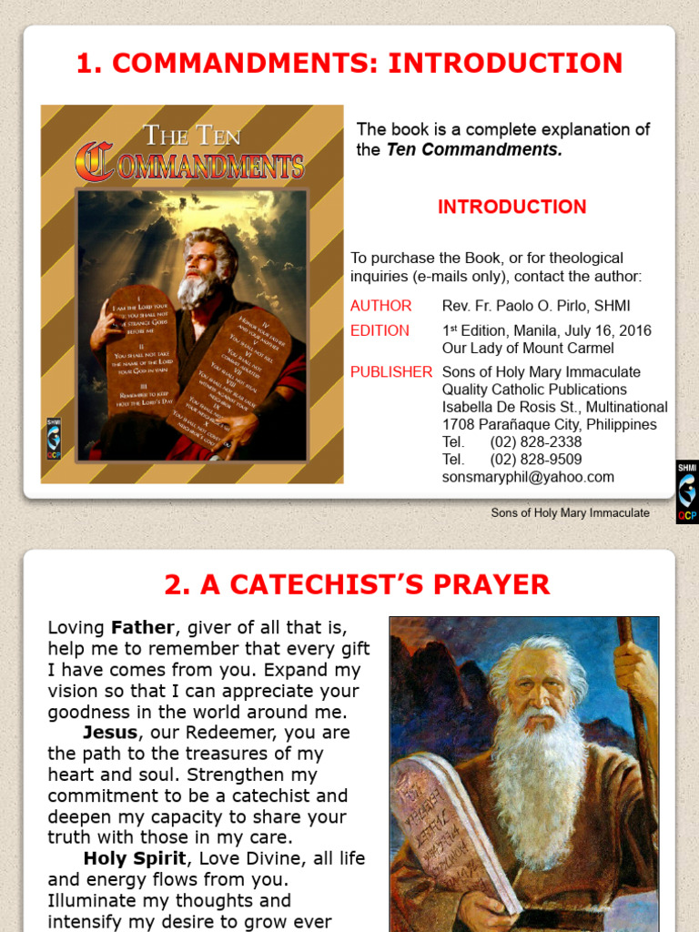 Commandments 0 Introduction | PDF | Ten Commandments | Seven Deadly Sins