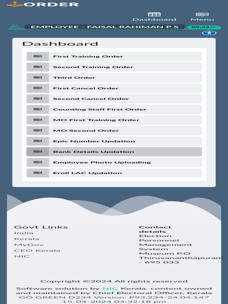 WWW Order Ceo Kerala Gov Indashboard | PDF