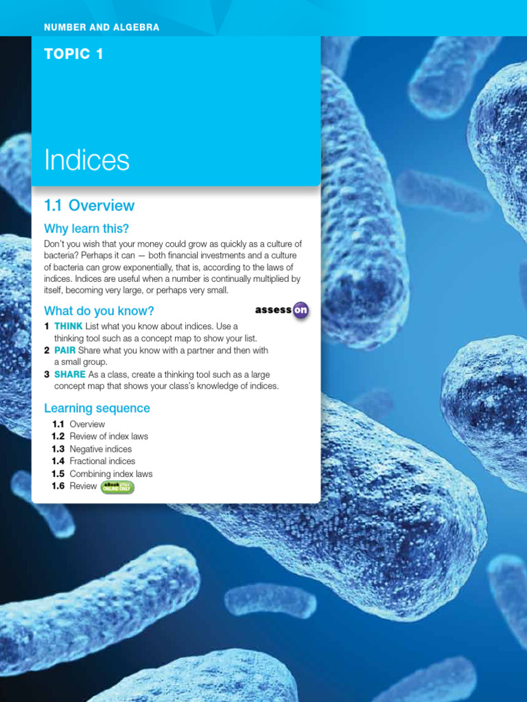 CHP 1 Indices | PDF | Multiplication | Arithmetic