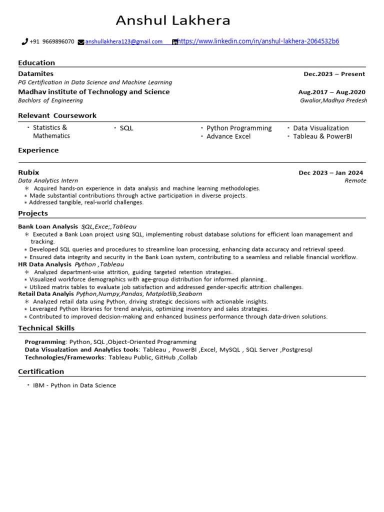 Anshul Data Analysis | PDF | Data Science | Sql
