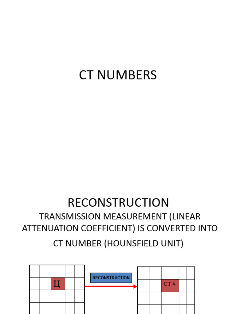 CT Numbers | PDF | Ct Scan | Imaging