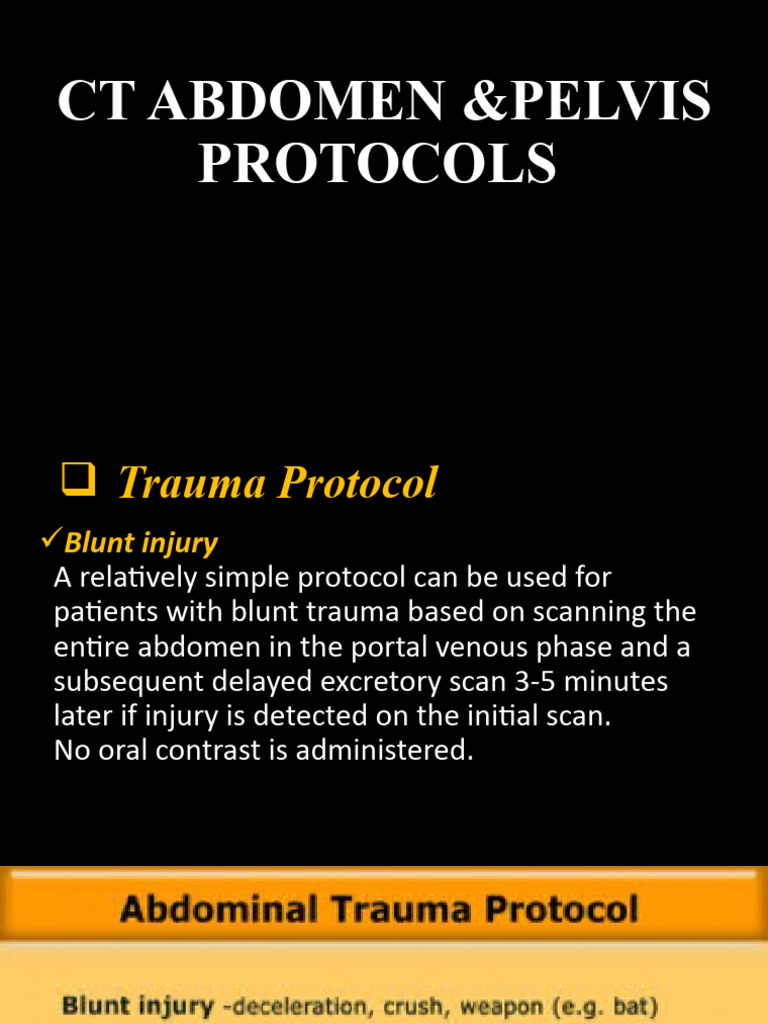 CT ABDOMEN &PELVIS PROTOCOLS | PDF | Vein | Liver