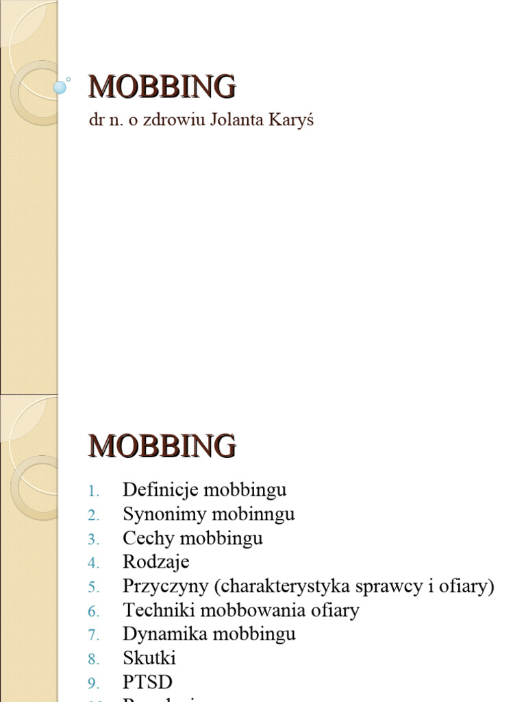 Mobbing | PDF