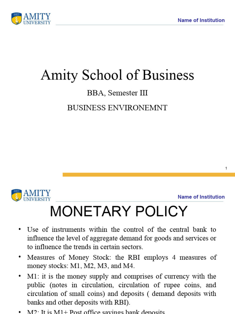 Module 3 | PDF | Money Supply | Monetary Policy
