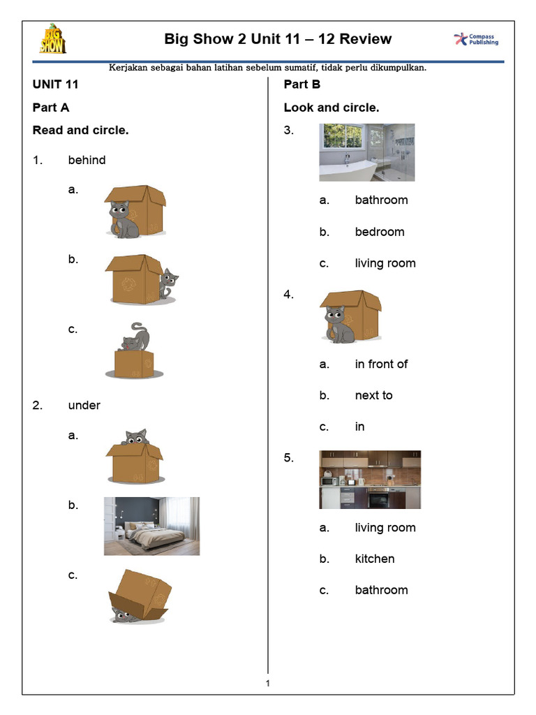 Latihan Persiapan Sumatif Unit 11 - 12 Kelas 2 | PDF