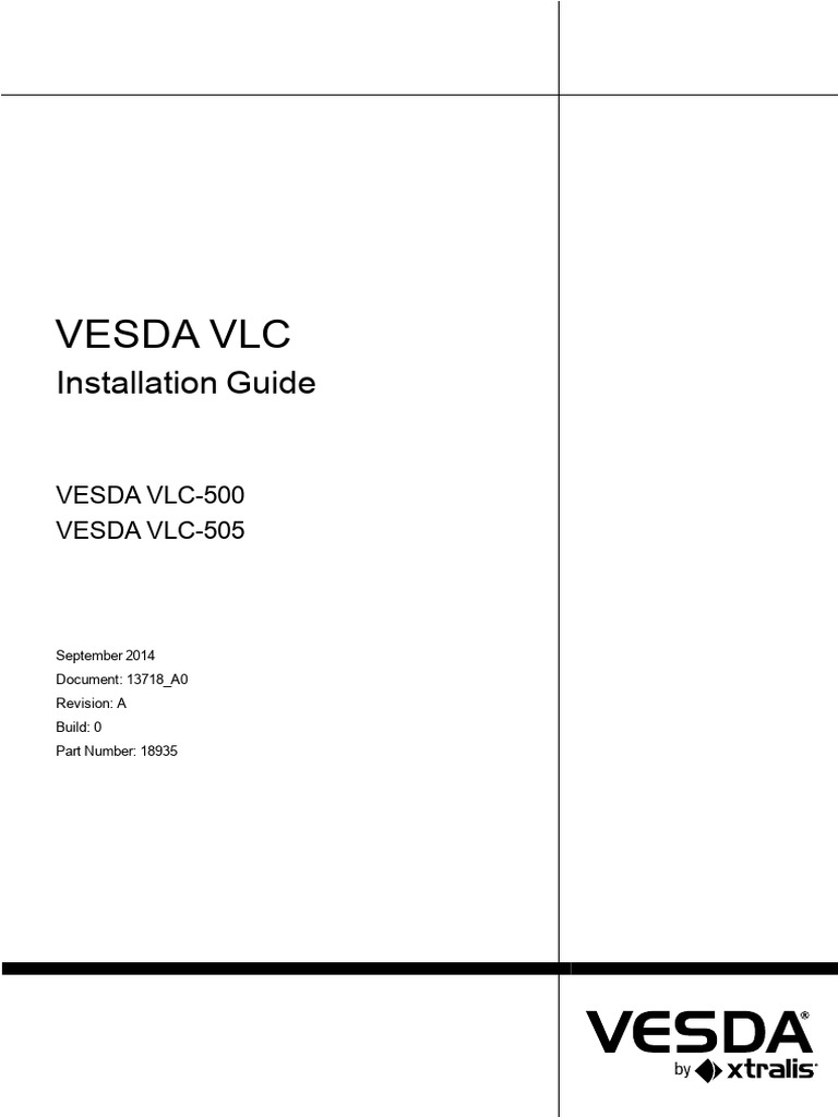 VESDA VLC Installation Guide - RevA0 | PDF | Indemnity ...