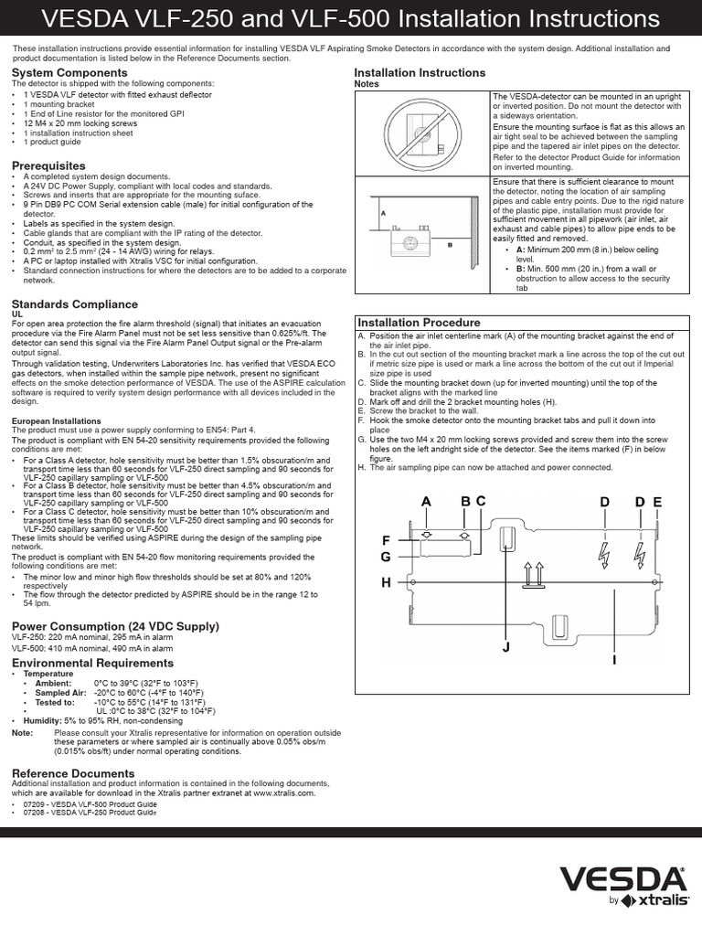 Vesda VLF in | PDF | Electrical Wiring | Relay