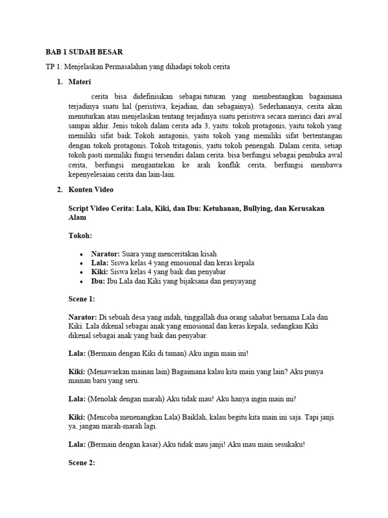 LKPD Bab 1 Sudah Besar, TP 1 | PDF | Seni & Disiplin Bahasa | Kajian Bahasa Asing
