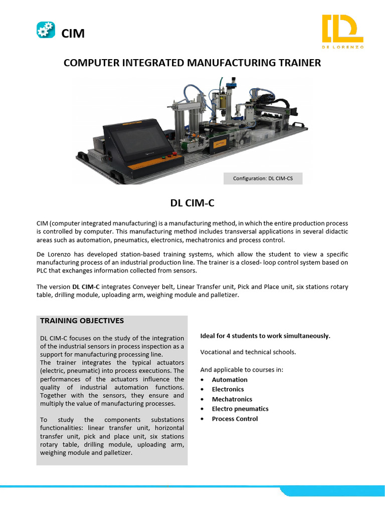 Dl Cim Cs 7inch Pdf Programmable Logic Controller Automation