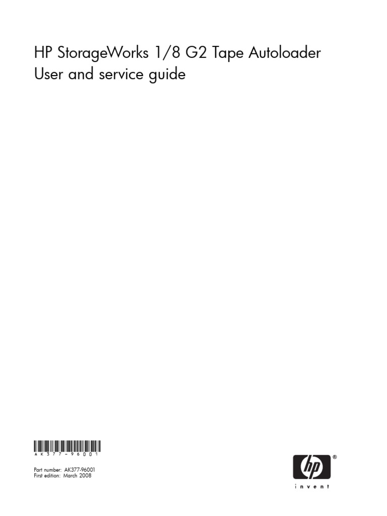 HP StorageWorks 1-8 G2 | PDF | System Software | Computing