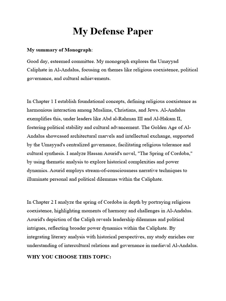 My Defense Paper | PDF | Al Andalus