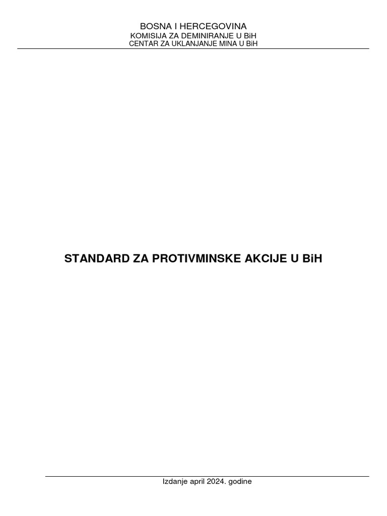 Standard Za PMA u BiH_ Izdanje April 2024 | PDF