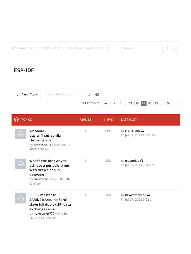 ESP-IDF - Page 81 - ESP32 Forum | PDF | Internet Forum | Computing