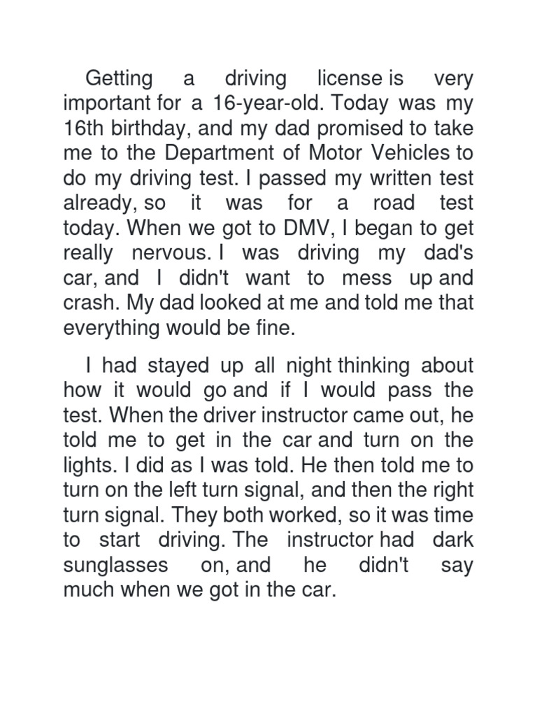 Getting A Driving License | PDF
