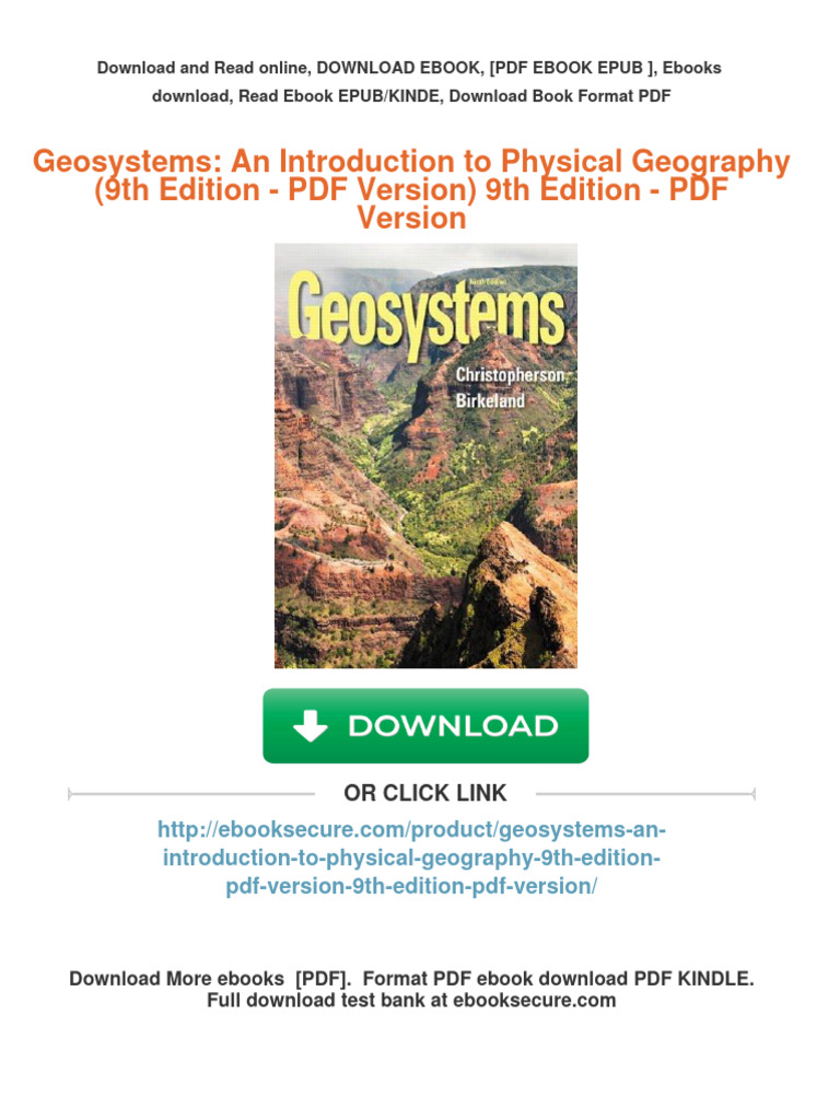 Geosystems: An Introduction To Physical Geography (9th Edition - PDF ...