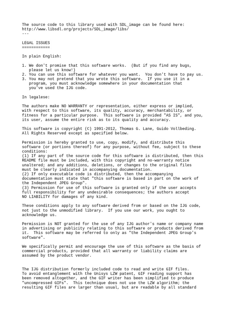 LICENSE Jpeg | PDF | Computing | Software Engineering