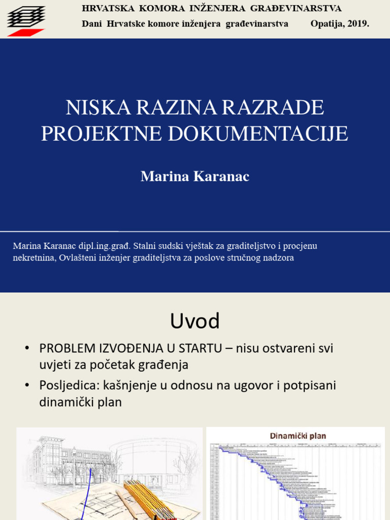 14.2. Niska Razina Razrade Projektne Dokumentacije | PDF